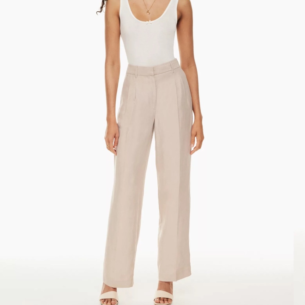 Aritzia Wilfred The Effortless Pant Linen In Cairo - Gem